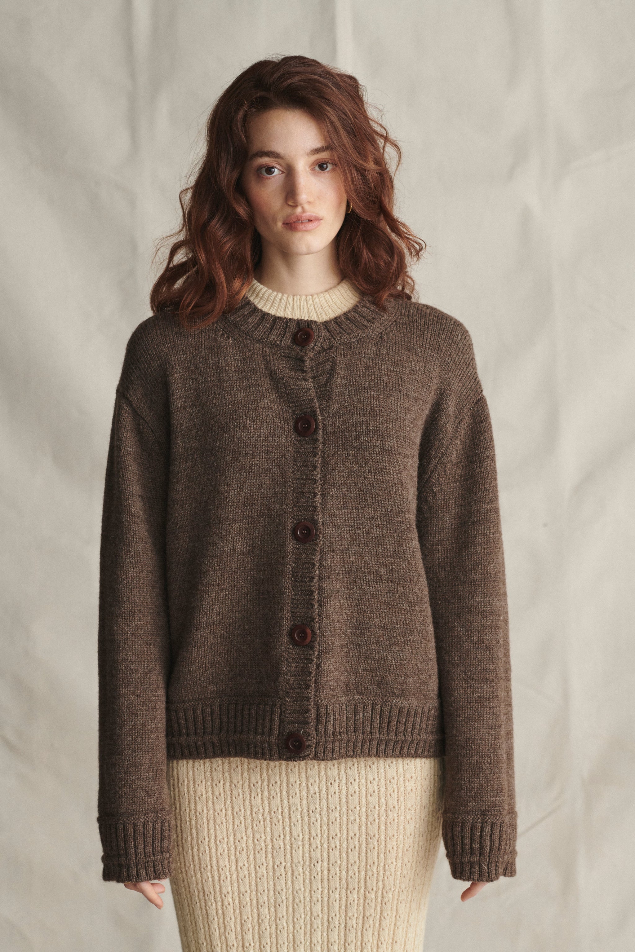 Brampton Cardigan - Peat